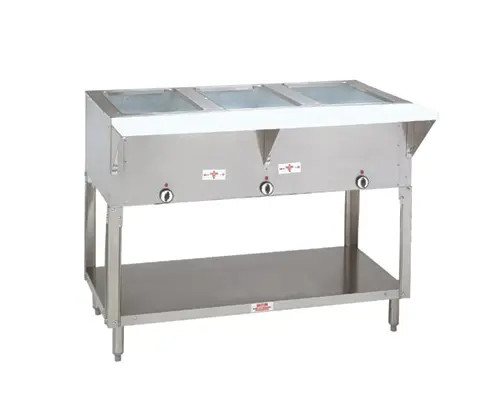 Advance Tabco 47" Electric 3 Sealed Hot Food Wells Table w/ Drains 240v ...