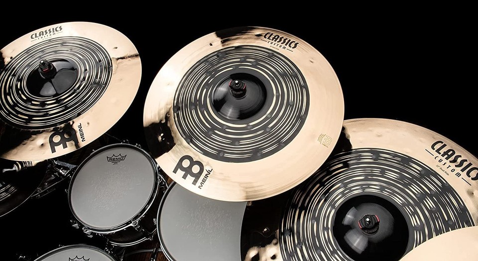 MEINL Cymbals Classics Custom Dual Series Crash Cymbals 19" Dual Crash ...
