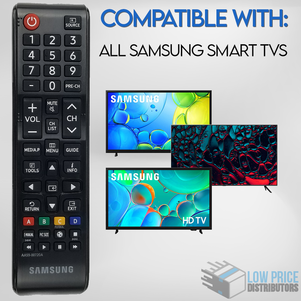 Original Samsung Remote for LED LCD Smart TVs – Classic Full-Button ...