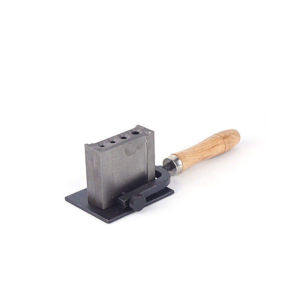 4-Hole Cast Iron Ingot Mold - Jewelry Metal Casting Tool w/Reversible ...