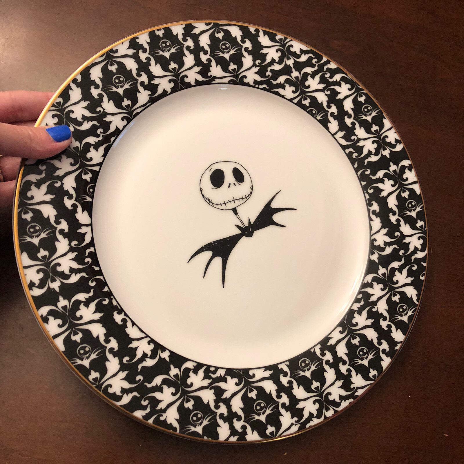 JACK SKELLINGTON PLATE 10.5” The Nightmare Before Christmas Dinner ...