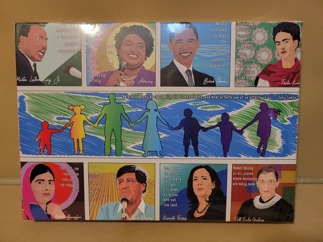 Golden Contempo Gamechangers 1000 piece Jigsaw Puzzle MLK RBG Obama ...