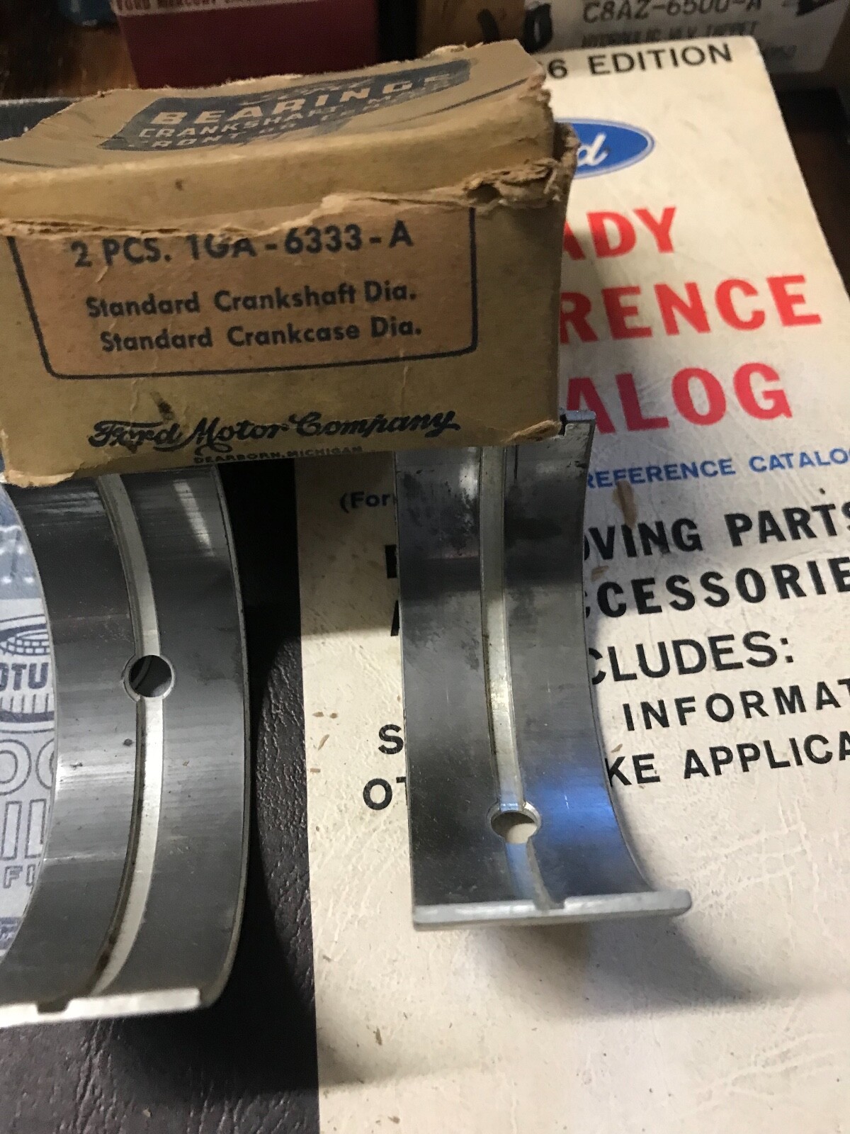 NOS Ford Crankshaft Bearing 1GA-6333-A Standard 6 CYL G SERIES 90 HP ...