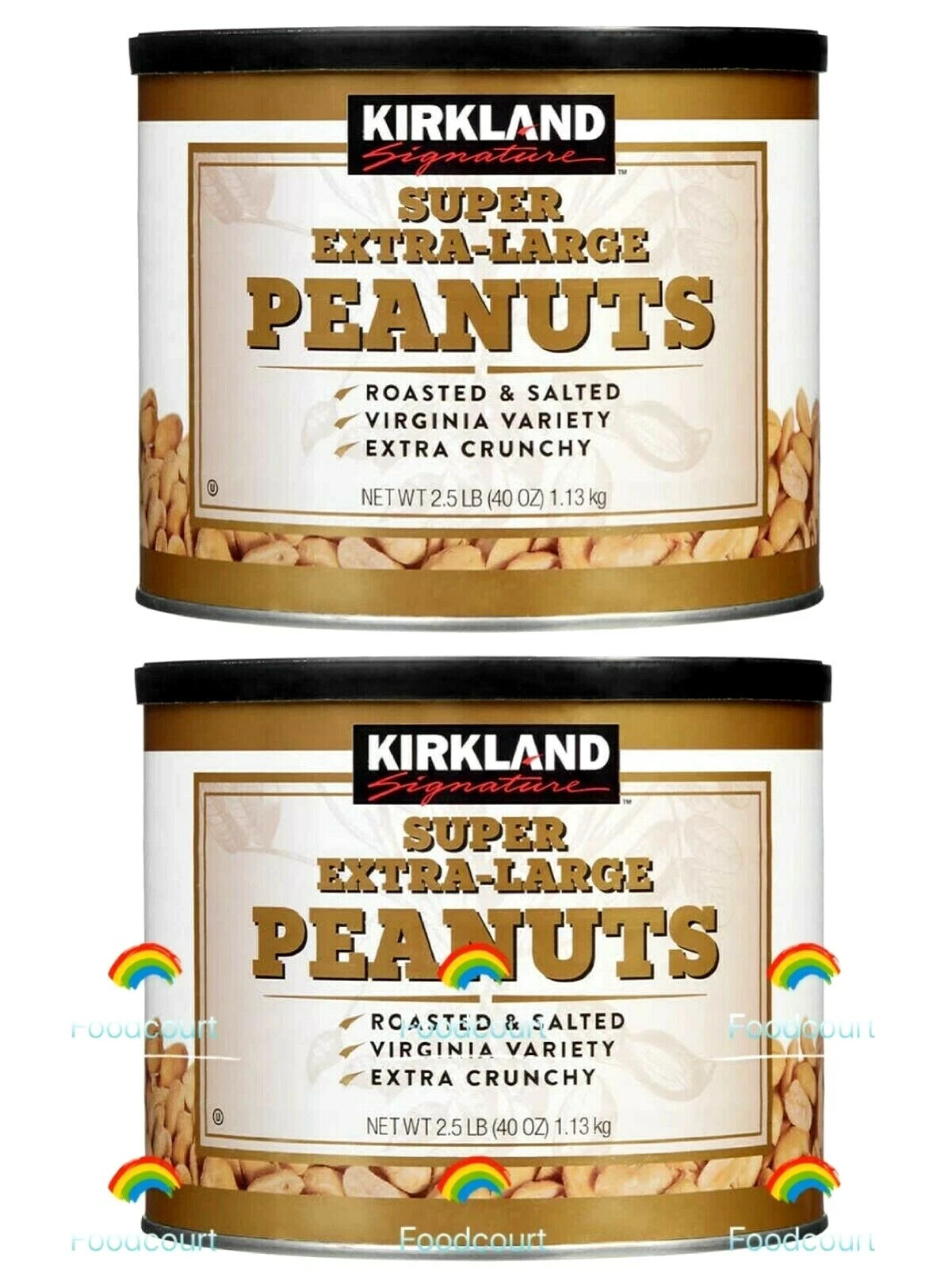 2 Packs Kirkland Signature Super Extra-Large Peanuts 2.5 lbs Each ...