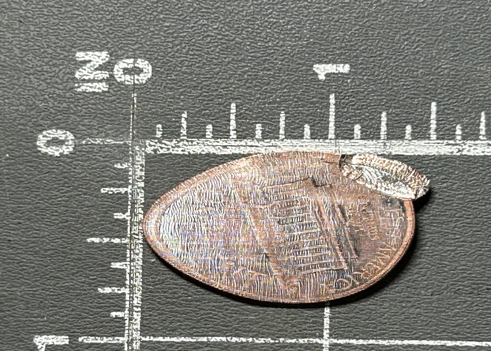 Error Misrolled Elongated Pressed Smashed Squished Smushed Flat Coin ...