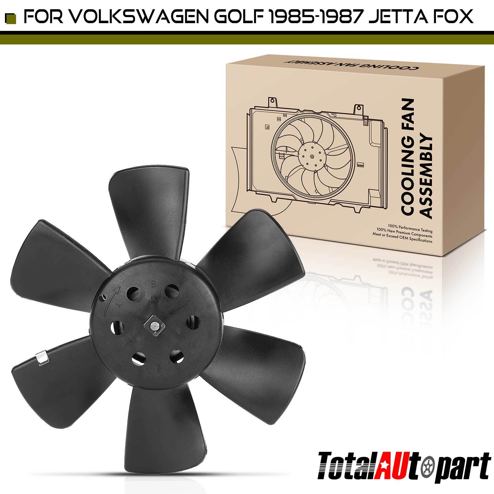 New Radiator Cooling Fan Assembly for Volkswagen Golf 1985-1987 Jetta ...