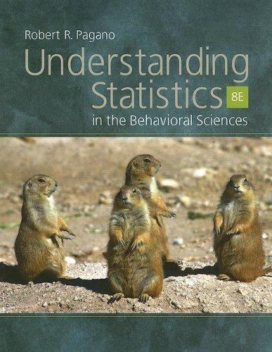 Understanding Statistics in the Behavioral Sciences by Pagano, Robert R ...