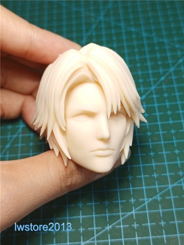 1:6 Male Fantasy Squall Leonhart Head Sculpt Carved For 12" Action ...
