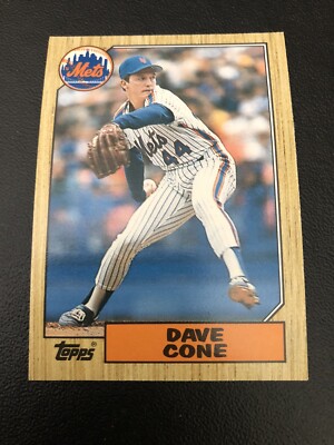 1987 / 87 Topps Traded David Cone RC Rookie Mets / Yankees | eBay