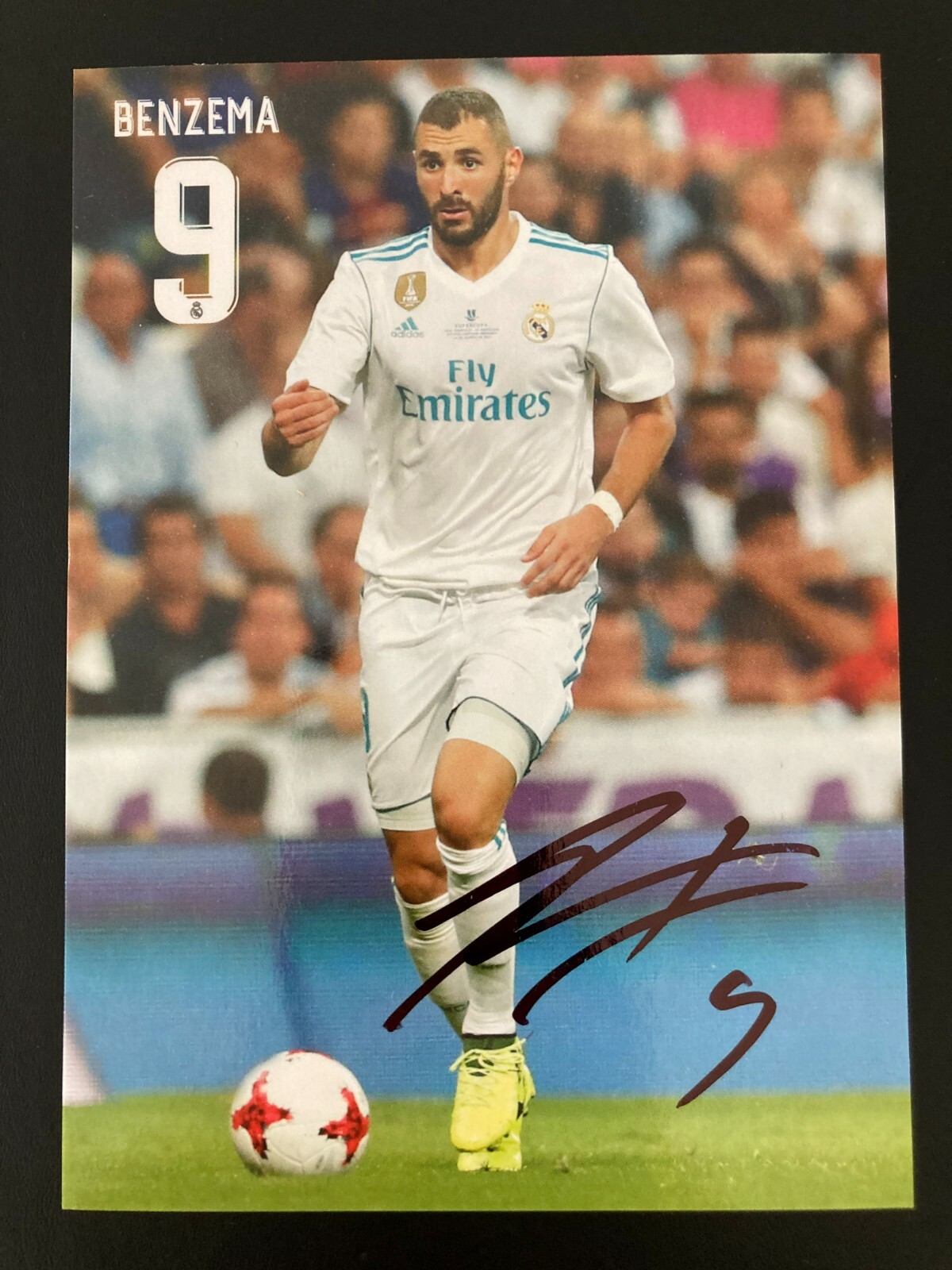 2017-18 Real Madrid Autograph Signature Card Karim Benzema | eBay