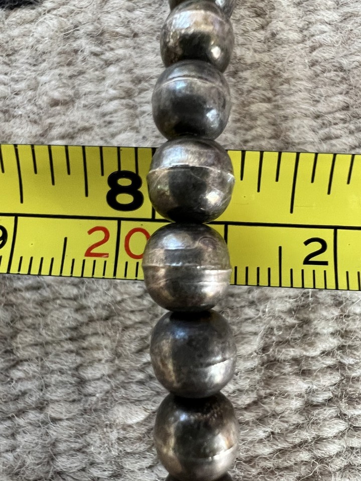 GORGEOUS vintage TURQUOISE STONE mini SQUASH BLOSSOM NECKLACE 55g ...