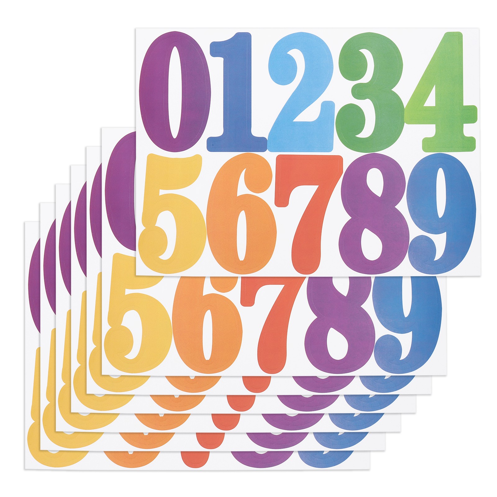 Mailbox Numbers for Outside, 6 Sheets 3 Inch Numbers Stickers ...