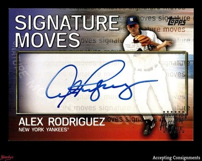 2004 Topps Traded Signature Moves #AR Alex Rodriguez AUTO YANKEES | eBay