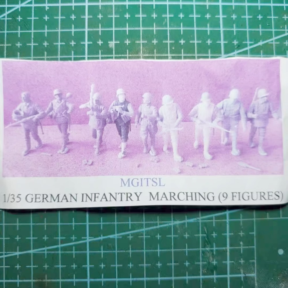 1:35 resin figure model German soldiers 9 man Unassembled unpainted | eBay