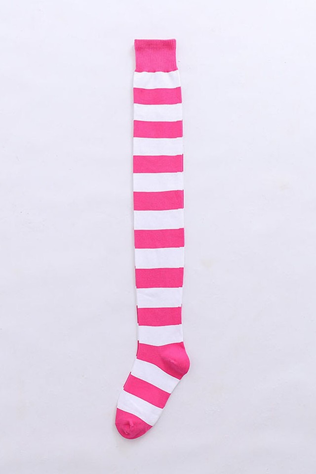 Pink/Light Blue Winter Extra Long 85cm Knee High Socks,Warm Knee Long ...