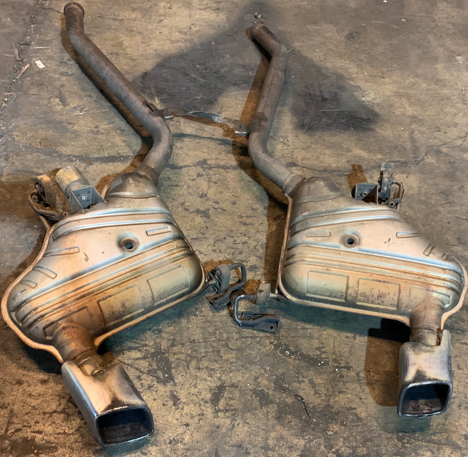 06-08 Mercedes W164 ML320 ML350 ML500 Exhaust Mufflers OEM | eBay