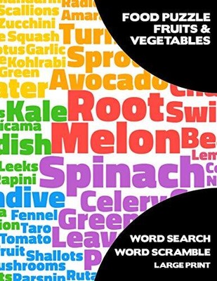 Food Puzzle Fruits & Vegetables: Activity Logic. Group