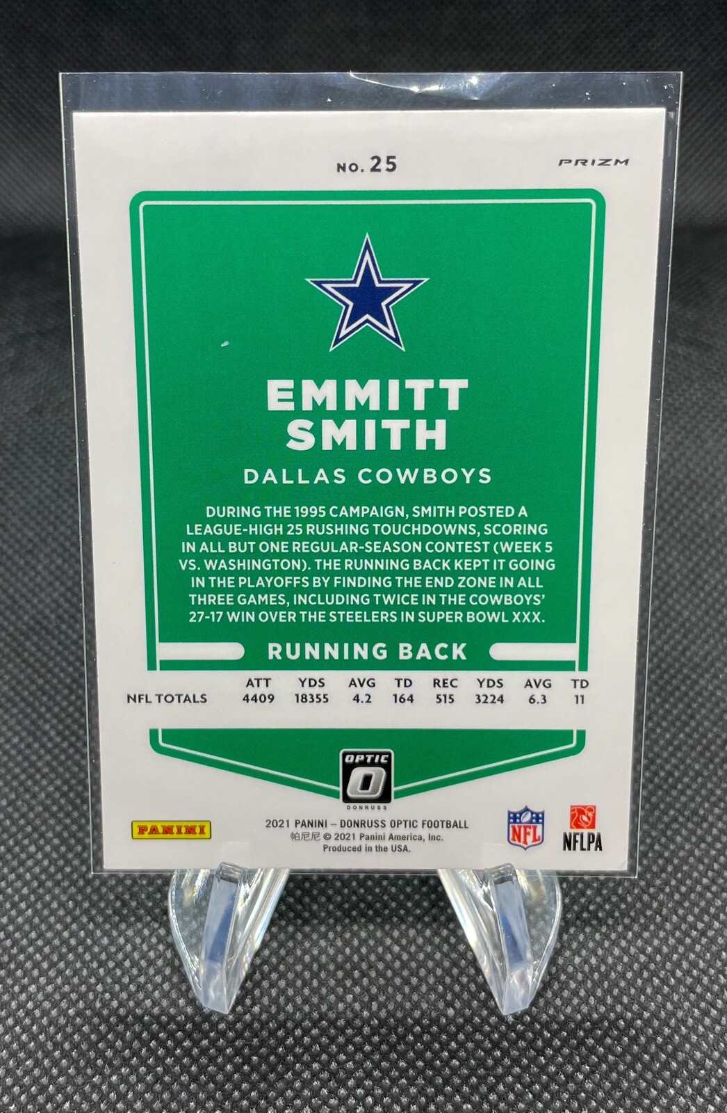 EMMITT SMITH 2021 PANINI DONRUSS OPTIC SILVER PRIZM SP | eBay