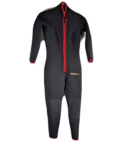Womens Front Zip Scuba Diving Wetsuit Size Small Made In USA Black Red ...