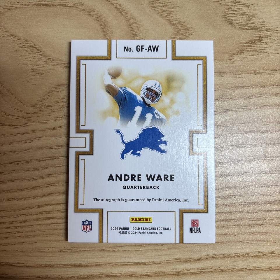 Gold Fingers Andre Ware Auto | eBay
