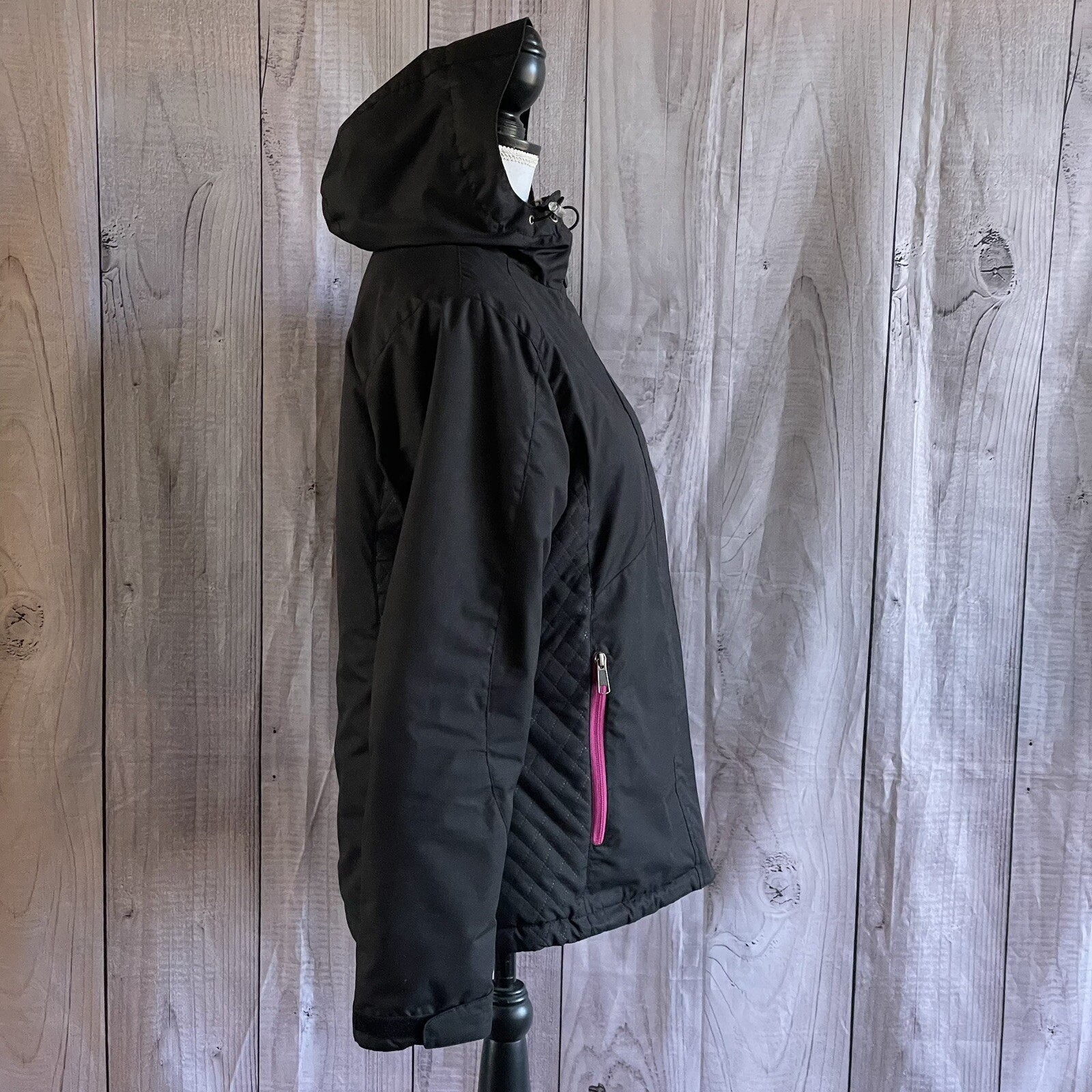 Natural Reflections Hooded Full Zip Coat, Size Medium… - Gem