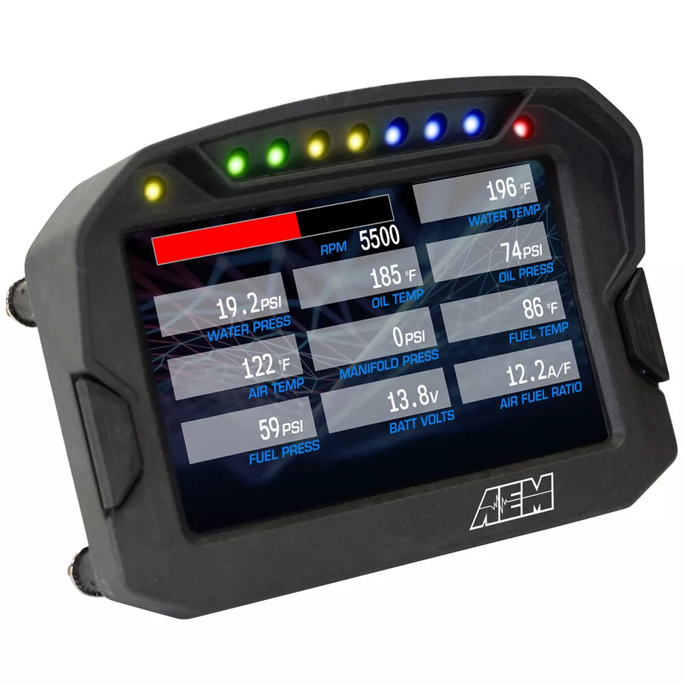 AEM CD-5 5" Carbon Digital Racing Dash Display Non-Logging/Non GPS 30 ...