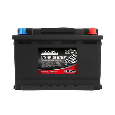 Group 40R 60AH 1500CCA Car Start Stop Lithium Battery High Performance ...