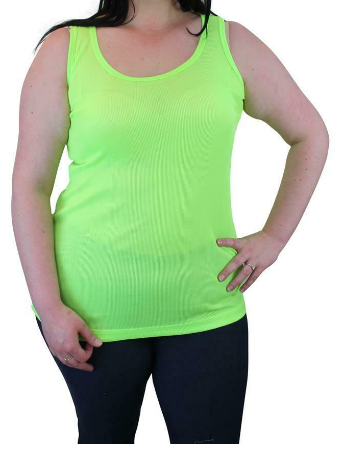 PLAIN RIB TOP STRETCHY WOMEN SUMMER RIBBED VEST T- SHIRT PLUS SIZES 8 ...