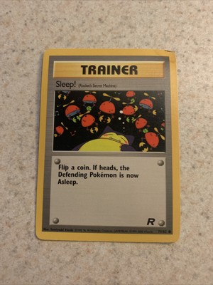 Sleep! 79/82 Team Rocket Pokemon Card LP/MP | eBay