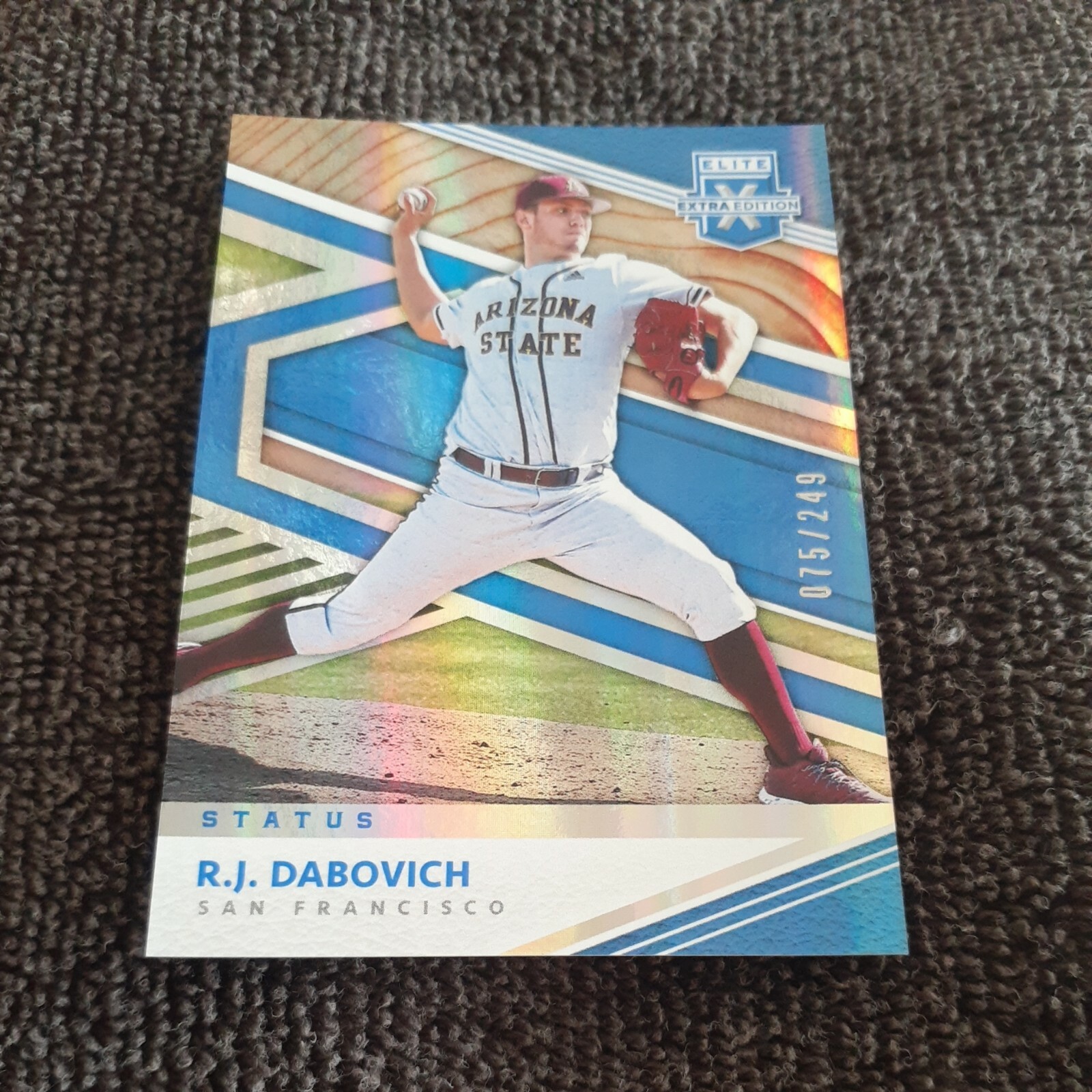 2020 Panini Elite Extra Edition Status RJ Dabovich Baseball Card #121 ...