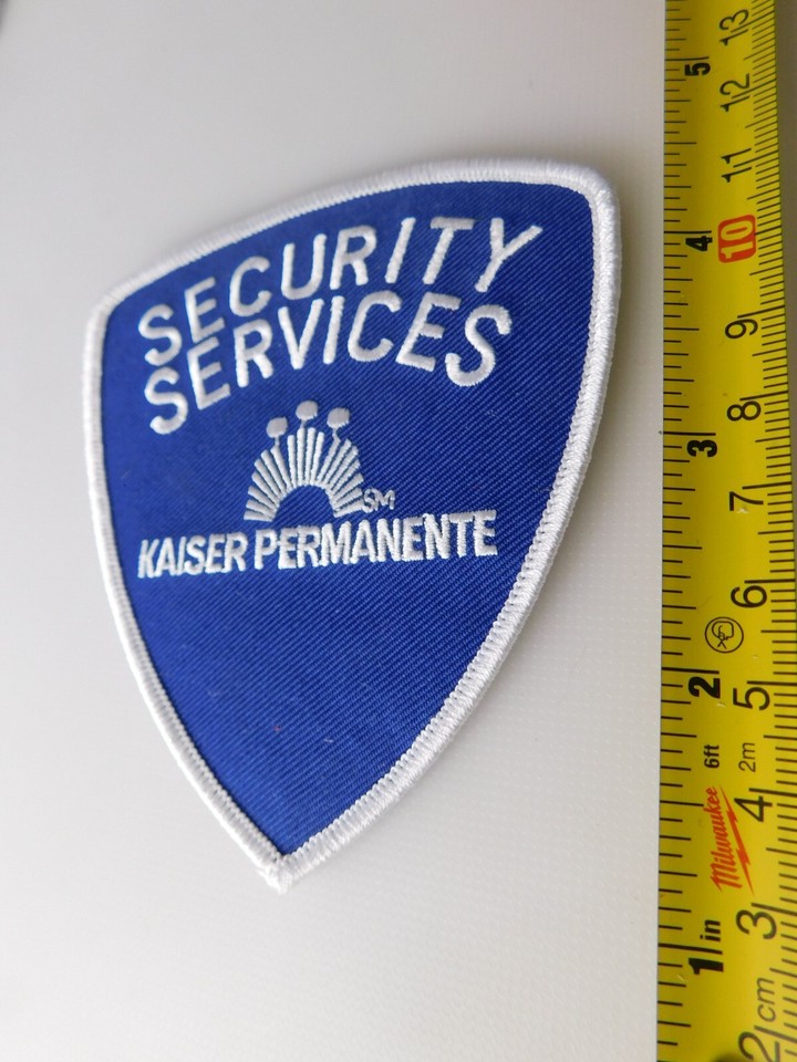 KAISER PERMANENTE SECURITY SERVICES OFFICER PATCH SHOULDER CREST POLICE ...