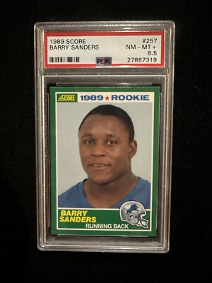 1989 Score: Barry Sanders (Rookie Card) - PSA 8.5 | eBay