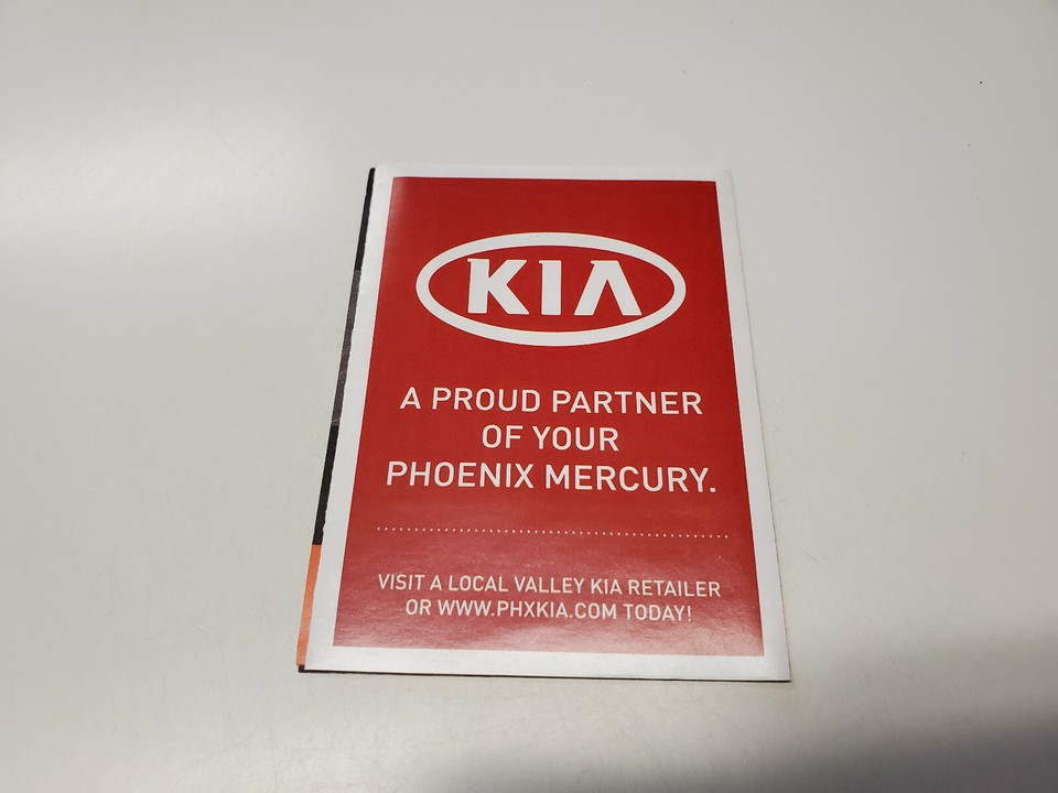 JS15 Phoenix Mercury 2011 WNBA Basketball Pocket Schedule - KIA | eBay