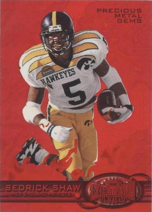 1997 Skybox Metal Universe - Sedrick Shaw #196 Precious Metal Gems Red ...