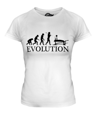 BENCH PRESS EVOLUTION OF MAN LADIES T-SHIRT TEE TOP GIFT CLOTHING | eBay