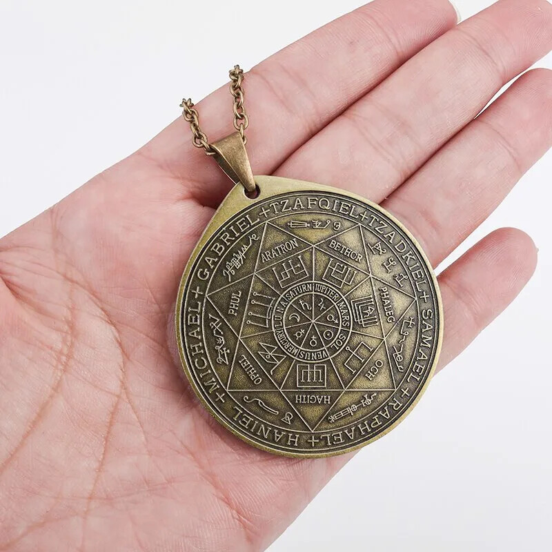 Seven Archangel Solomon Kabbalah Pendant Vintage Angel Seal Necklace | eBay
