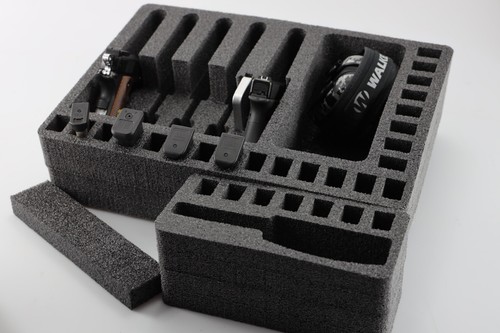 New 6 Pistol Optic Ready foam +storage tray fits Pelican 1520 Apache ...