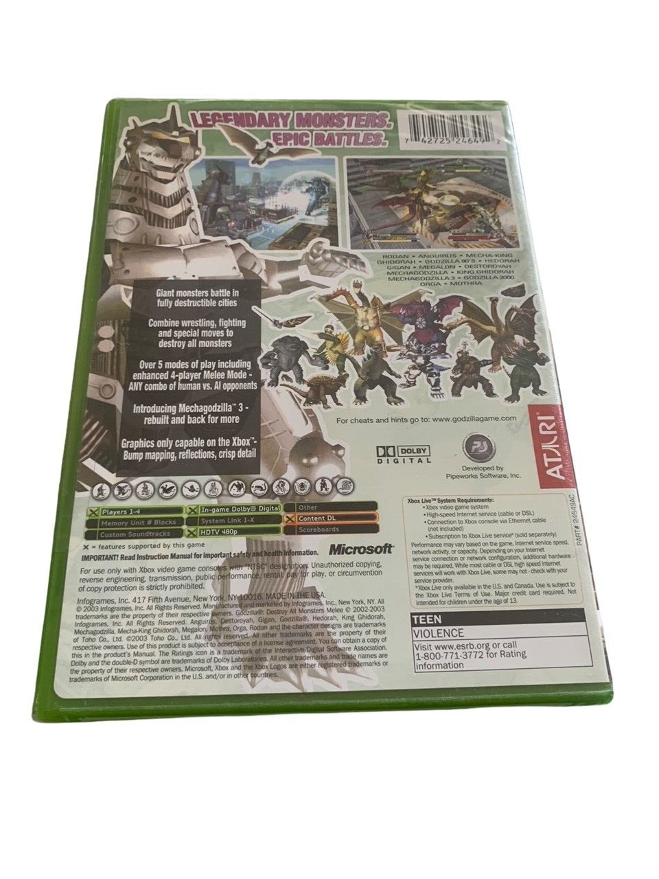 Godzilla%3A+Destroy+All+Monsters+Melee+%28Microsoft+Xbox%2C+2003%29 for ...