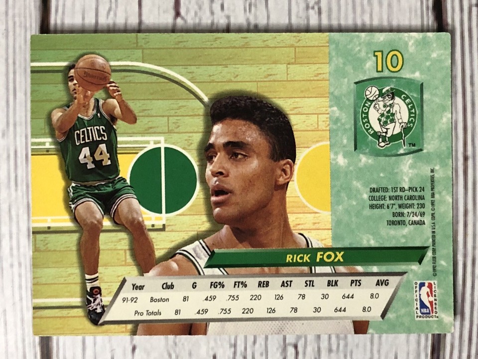 1992-93 Ultra #10 Rick Fox Boston Celtics | eBay