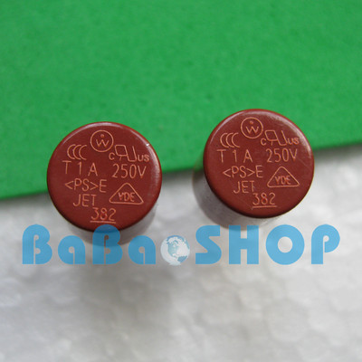 5pcs T1A 250V 1A TR5 Round Miniature Slow Blow Micro Sub Min Fuse Brand ...