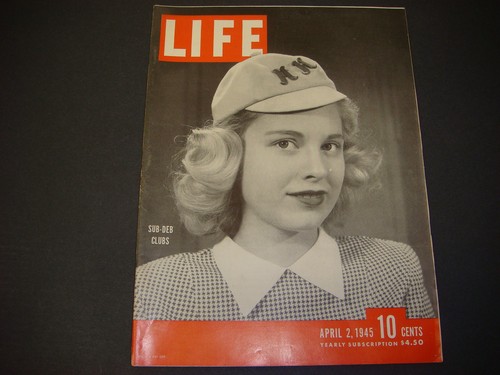 Life Magazine, 2 aprile 1945, Sub-Deb Club, Grandi pubblicità/grafie | eBay