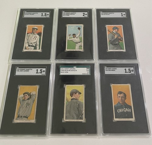 1909-11 T206 6 Card SGC Graded Lot | eBay