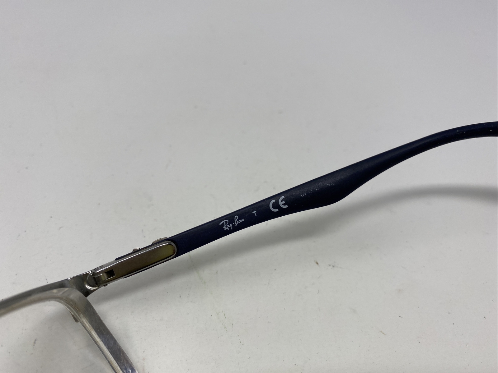 Ray-Ban Eyeglasses Frame RB 8411 2713 52-17-140 Silver/Blue Half Rim ...