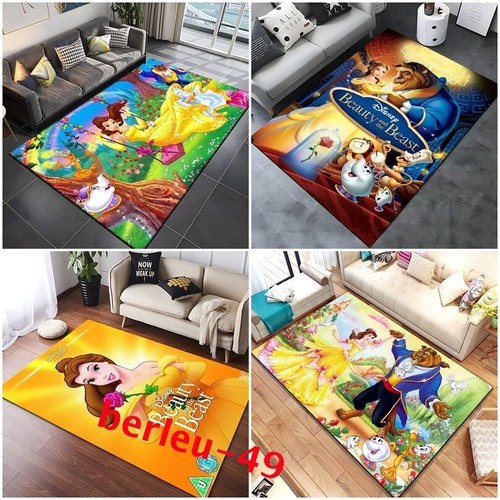 Disney Beauty and the Beast Non-Slip Rugs Bedroom Floor Mats Carpet ...