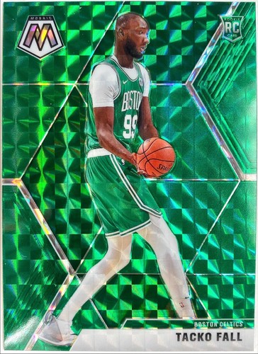 2019 Panini Mosaic Tacko Fall Rookie Green Prizm Boston Celtics RC SSP ...