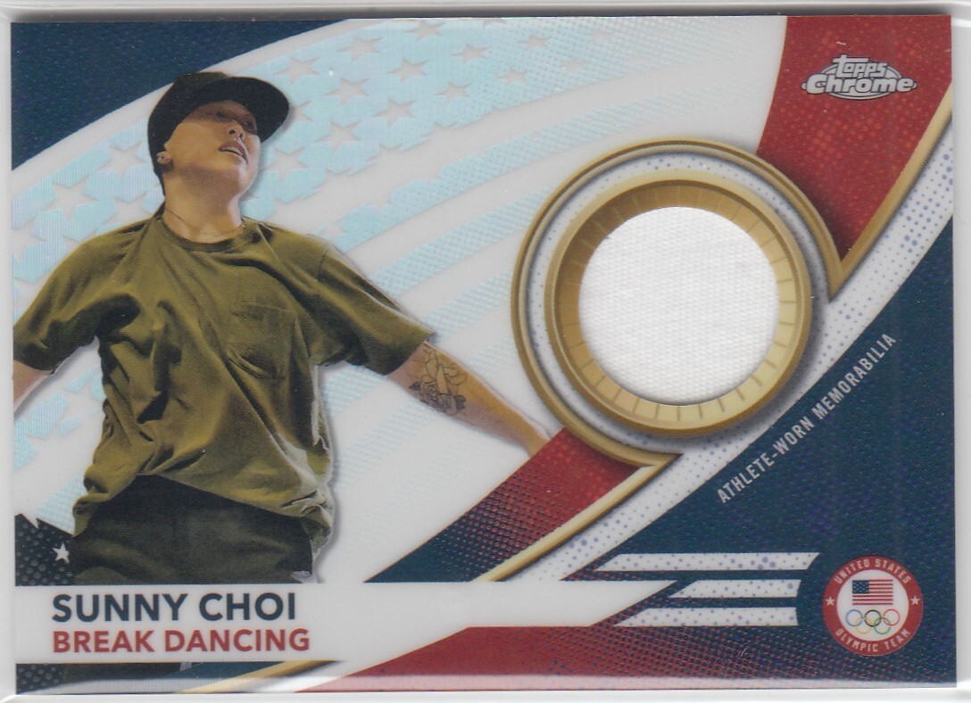 2024 Sunny Choi Topps Chrome Olympics MEMORABILIA RELIC - SC Break ...