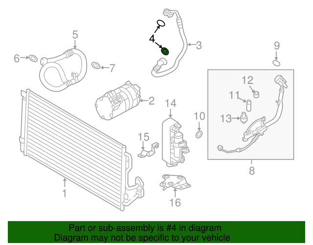 BMW 64539284018 Genuine OEM Pressure Hose O-ring for sale online | eBay