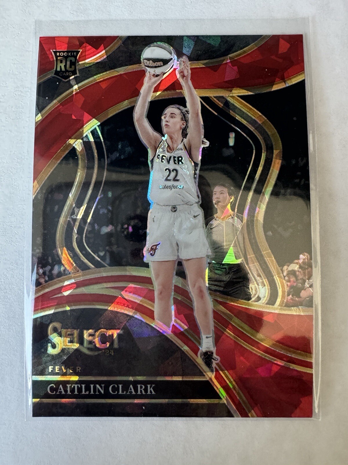 Caitlin Clark 2024 Select WNBA Rookie Courtside Level Red Ice Prizm ...