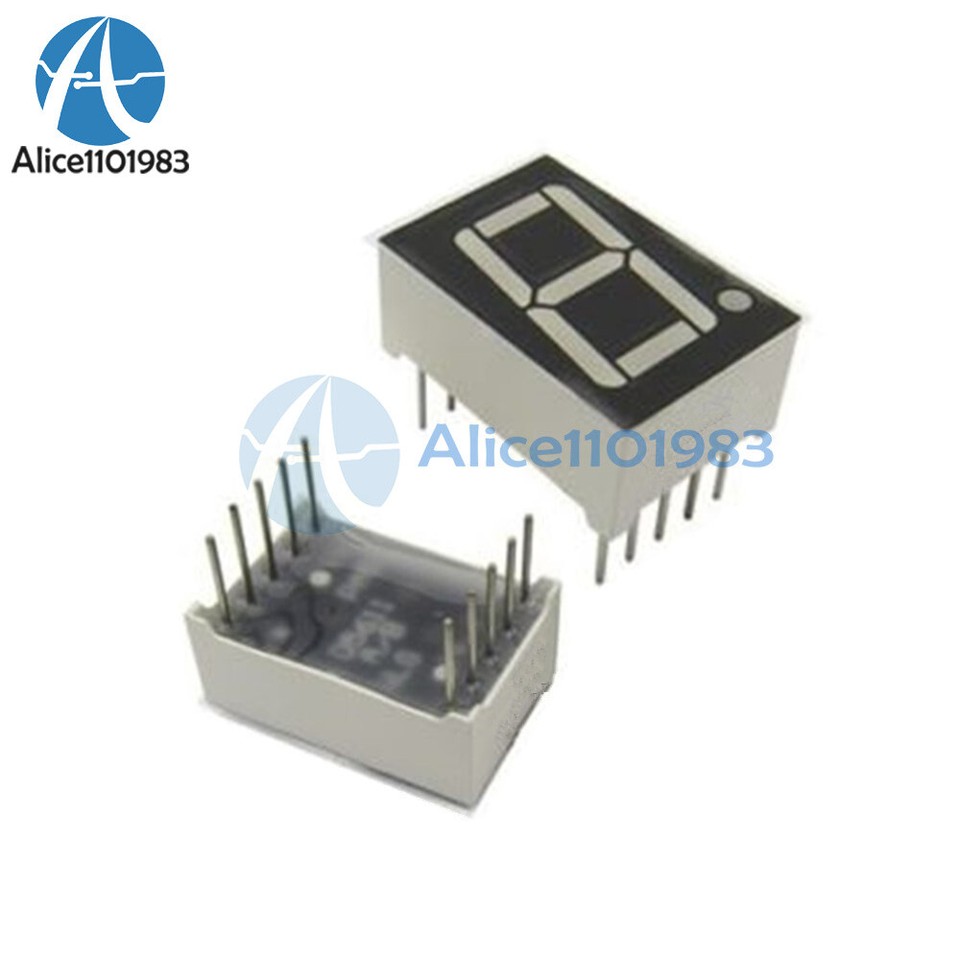 10PCS 0.56" 7 Segment Blue LED Display 1 Digit Common Anode | eBay