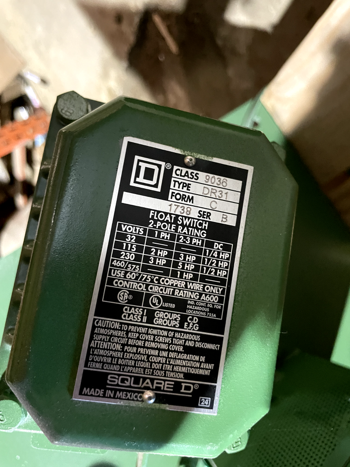 Sump Pump Deming 4508 Vertical 1-1/16 S 133050640 Imp Dia 7.00 1HP ...